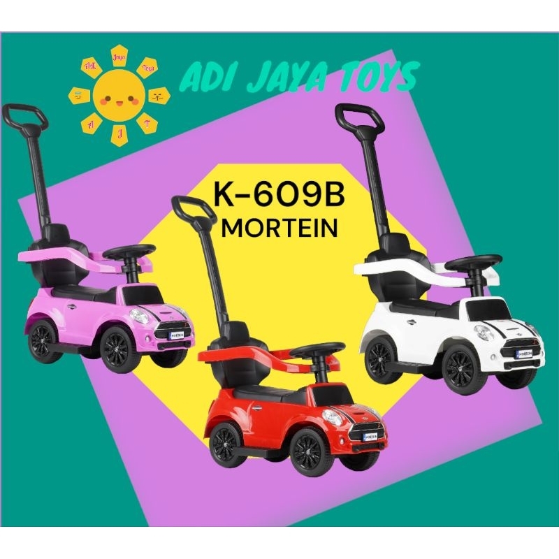 Jual PMB K-609B MORTEIN mobil dorong anak ride on // mobilan duduk tolobike dorongan besi ...