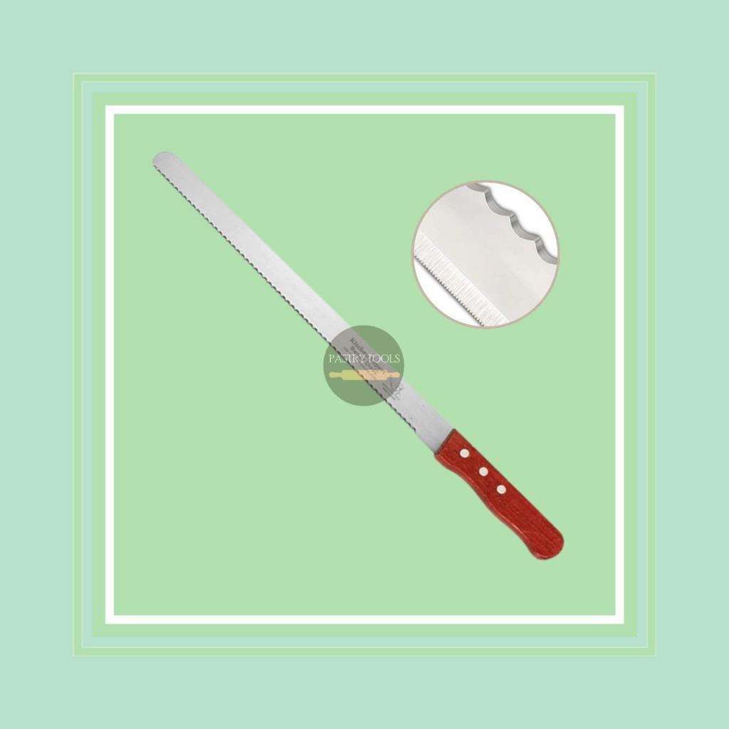 Jual BREAD KNIFE DOUBLE SIDED 12" pisau kue dapur pisau roti peralatan ...