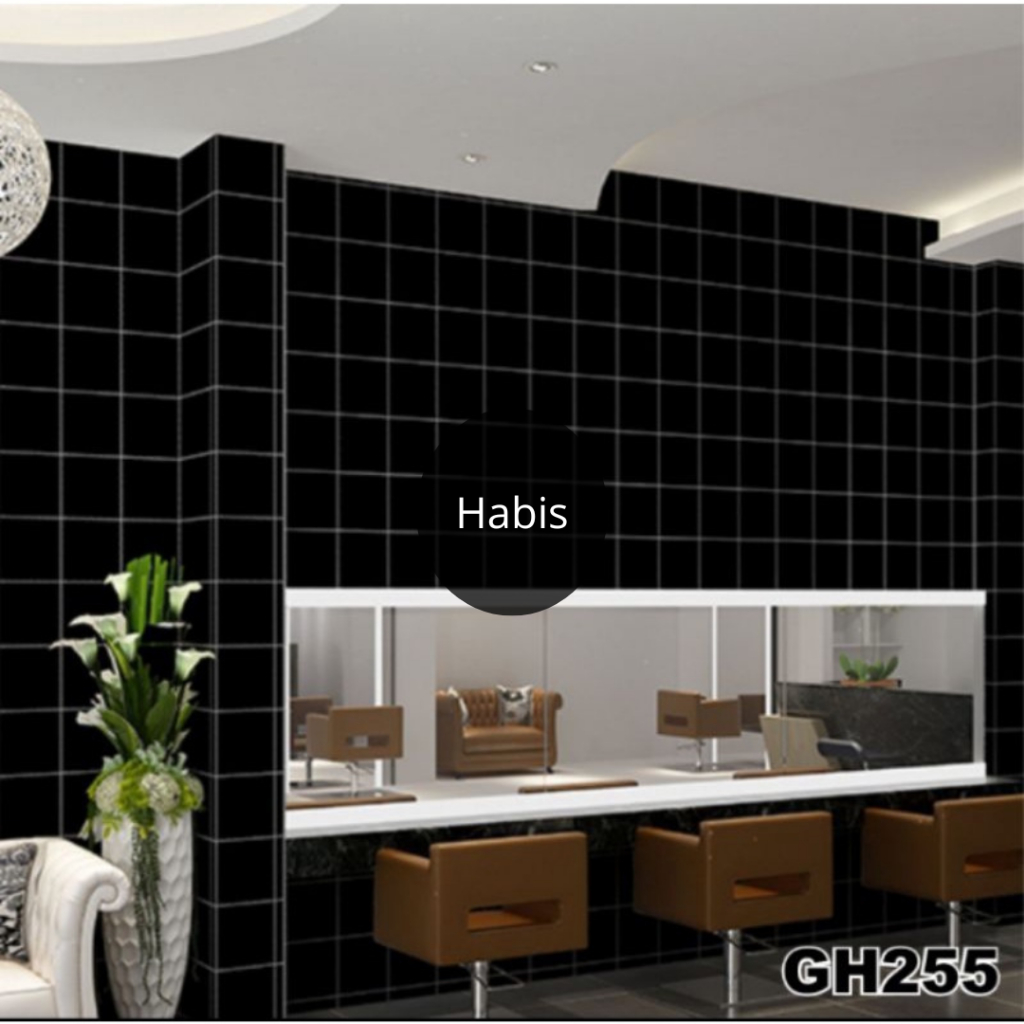 Jual Stiker Wallpaper Dinding Wallpaper Hitam Wallsticker Wallpaper ...