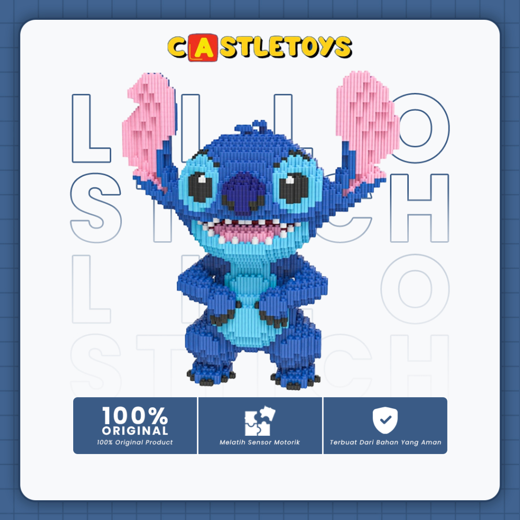 Jual Nano Block Lilo Stitch 8678 Bricks Education Nano Block / Mainan ...
