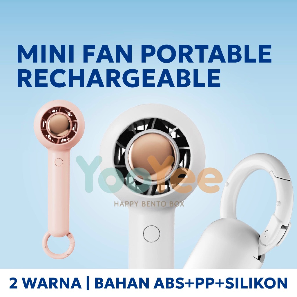 Jual Yooye Kipas Angin Portable Handheld Rechargeable Mini Fan | Shopee ...