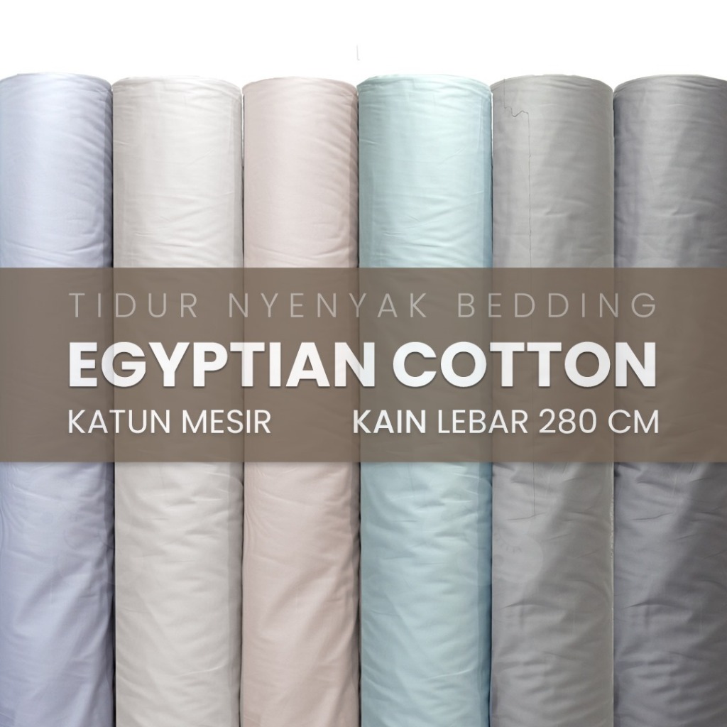 Jual KAIN EGYPTIAN COTTON PER 50 CM KATUN MESIR POLOS PREMIUM LUXURY ...