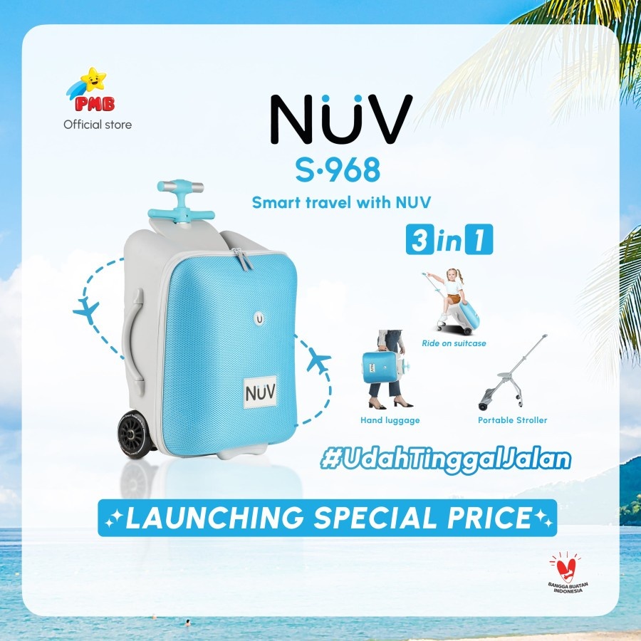 Jual Koper Travel Bagasi Tunggang Duduk Anak Travelling PMB NUV S968 ...