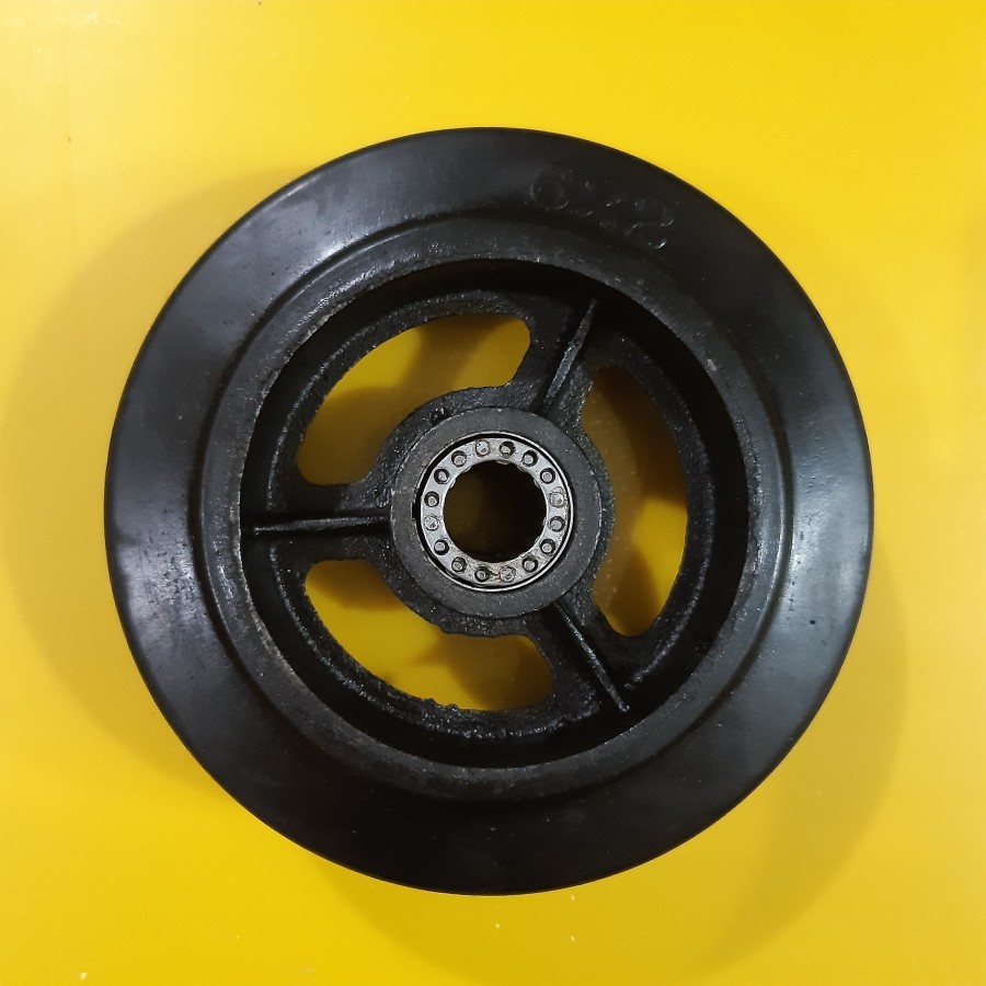 Jual RODA KARET HITAM HEAVY DUTY 6" ONLY / HEAVY DUTY WHEEL ONLY 6 INCH ...