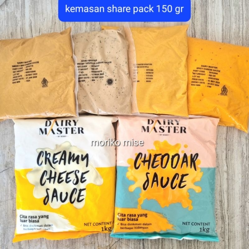 Jual [150 gr ] DAIRY MASTER cheddar sauce / saus keju cheddar merah ...