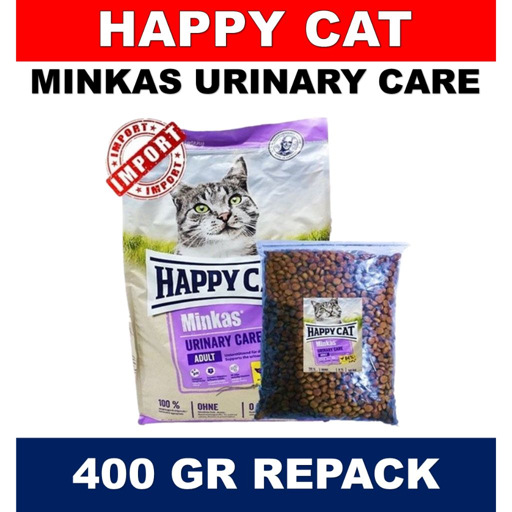 Jual HAPPY CAT MINKAS URINARY REPACK 400 GR | Shopee Indonesia