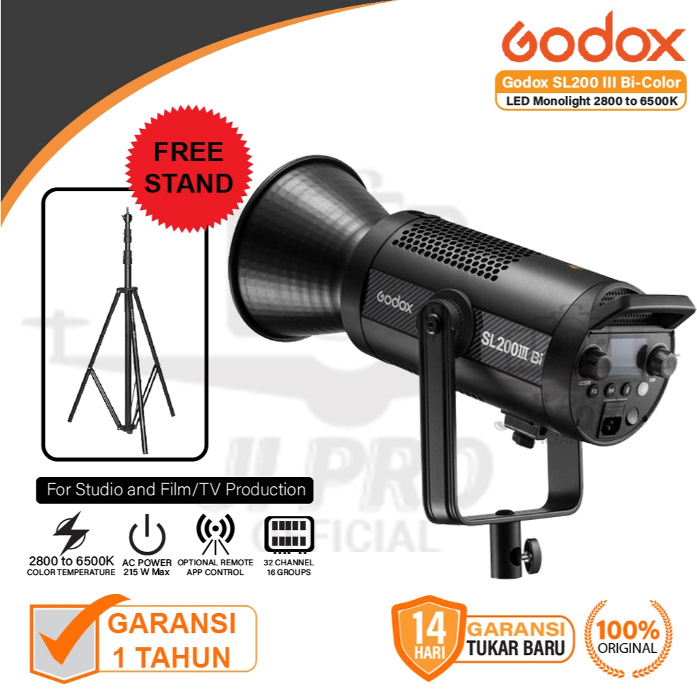Jual Godox SL200III Bi-Color LED Monolight SL200 III BI - SL 200III ...