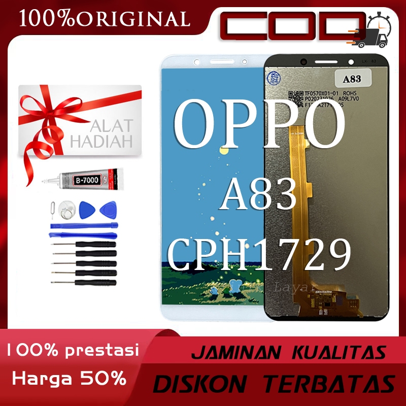 Jual LCD OPPO A83/CPH1729 TOUCHSCREEN COMPLETE ORIGINAL FULLSET HP ...