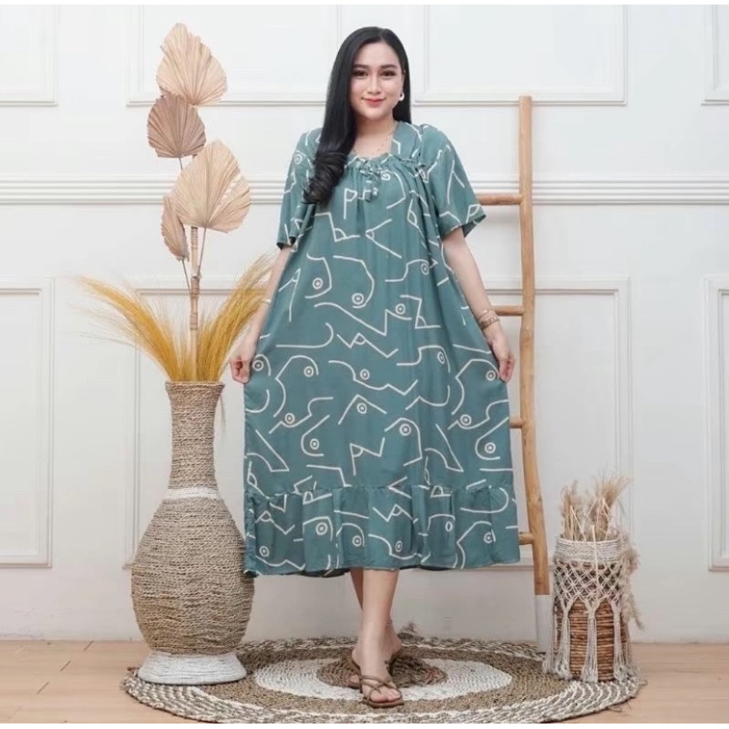 Jual Daster rayon jumbo motif abstrak/busui viral | Shopee Indonesia