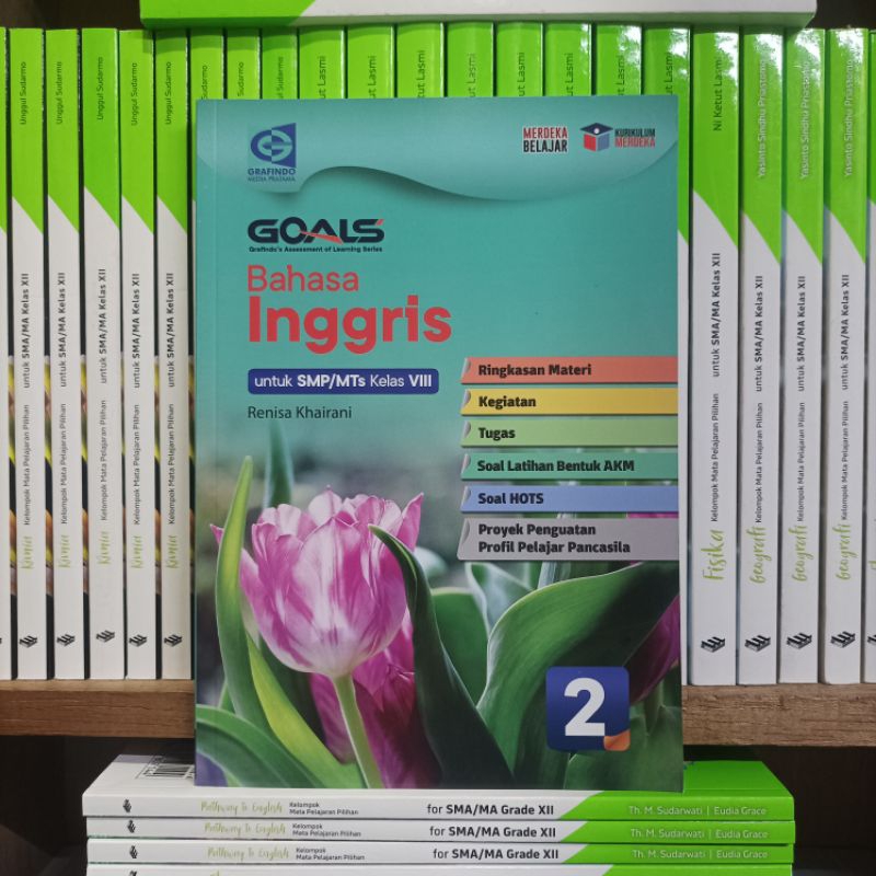Jual Buku Soal Goals Bahasa Inggris Kelas 2/8 SMP Grafindo Kurikulum Merdeka | Shopee Indonesia