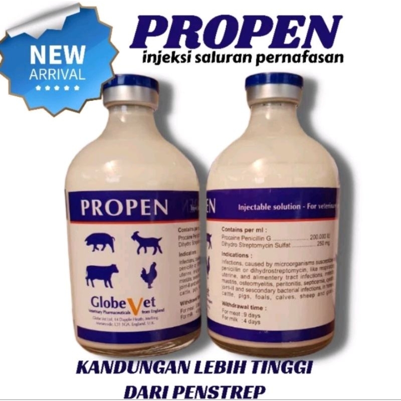 Jual Propen 50ml Pengganti Penstrep Obat Injeksi Antibiotik Pernapasan ...