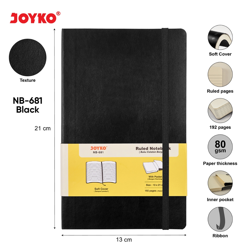 Jual Joyko Notebook GARIS A5 A6 SOFT COVER / Buku Diary Jurnal A5 A6 ...