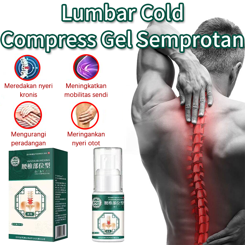 Jual Lumbar Cold Compress Gel Semprotan Obat Nyeri Sendi Lumbar Spine ...