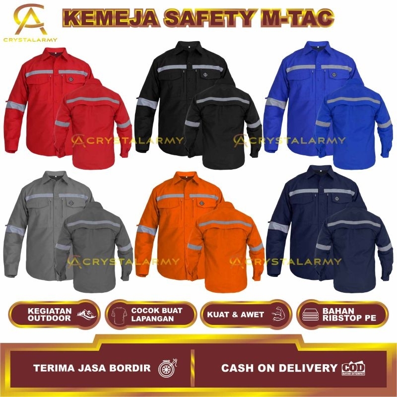 Jual Baju Kemeja Wearpack Safety Scotlet / Atasan Baju Kerja Proyek ...