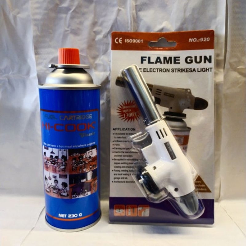 Jual PAKET FLAME GUN GAS TORCH + TABUNG GAS PORTABLE | Shopee Indonesia