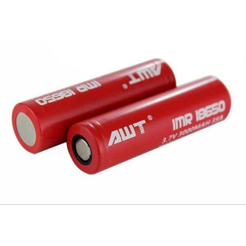 Jual Baterai AWT 18650 Rechargeable - Hitam Merah Nonpack | Shopee ...