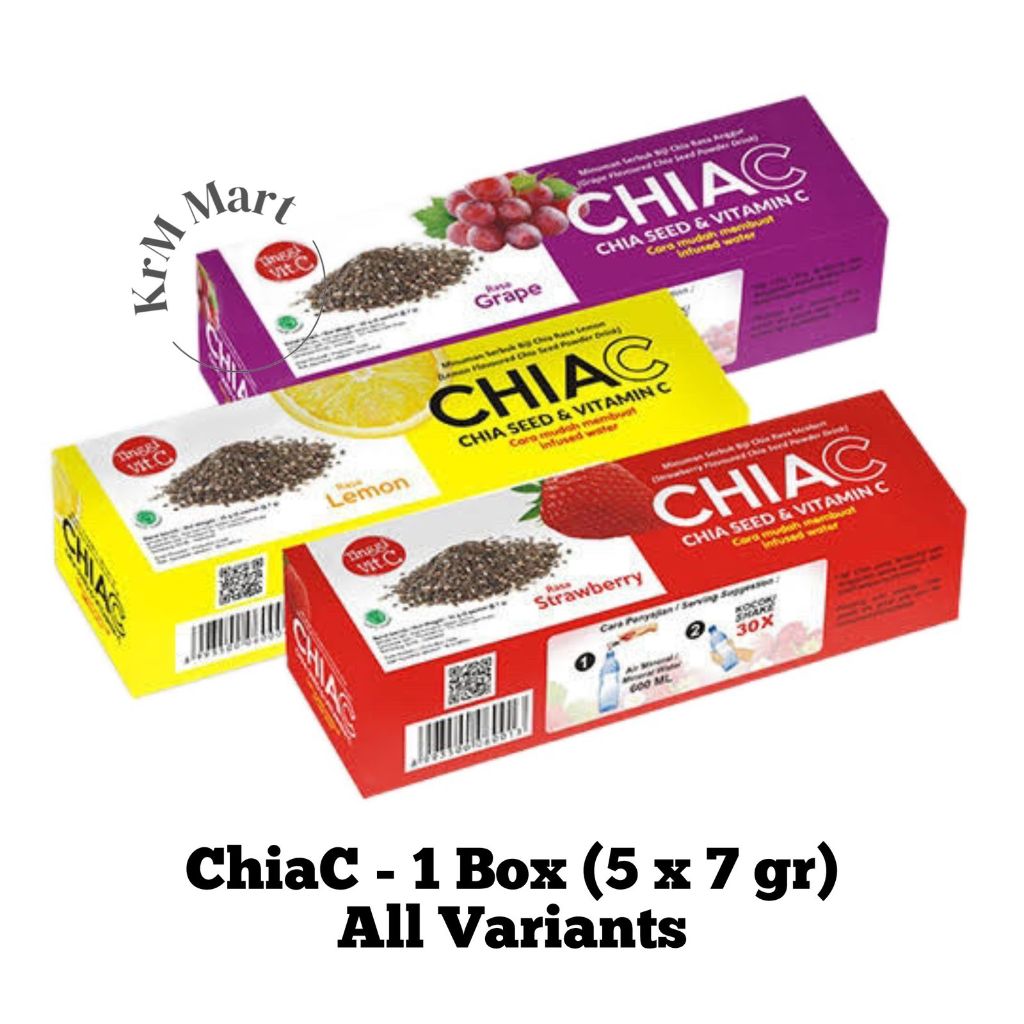 Jual ChiaC 1 Box isi 5 All Varian Chia C Seed Vitamin C rasa Lemon ...