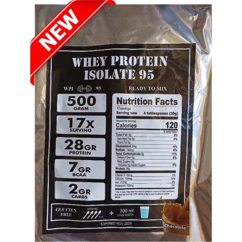 Jual Beli 3 Gratis 1] Whey Protein Isolate WPI 95 500g Susu Diet Pembentuk Otot Penghilang Lemak ...