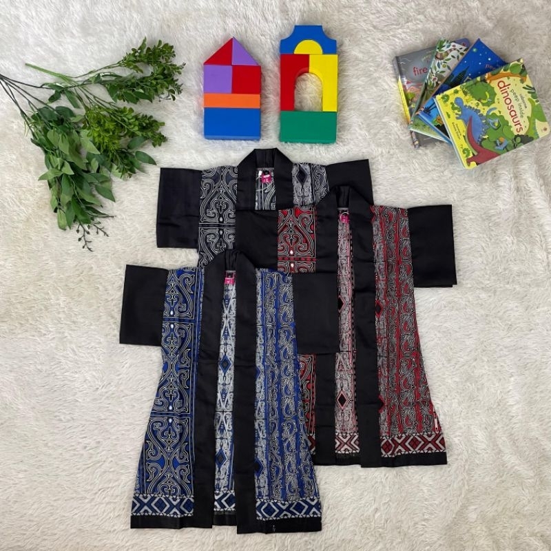 Jual ESTHER OUTER BATIK ANAK BATAK KOMBINASI HITAM VEST BATIK ANAK ...