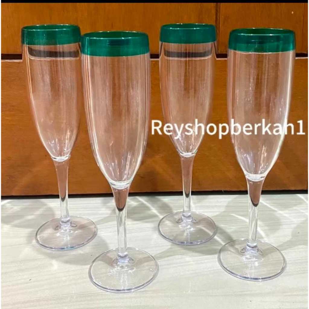 Jual ALEGRA GLASS TUPPERWARE/GELAS MEWAH TUPPERWARE 4PCS | Shopee Indonesia