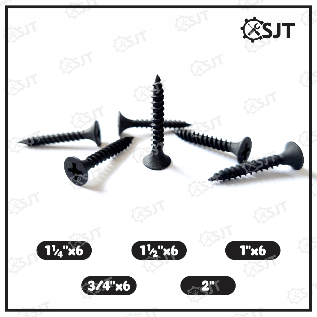 Jual SJT - 1 Pack Baut Sekrup Drywall Screws / Sekrup Gypsum Hitam 5 ...