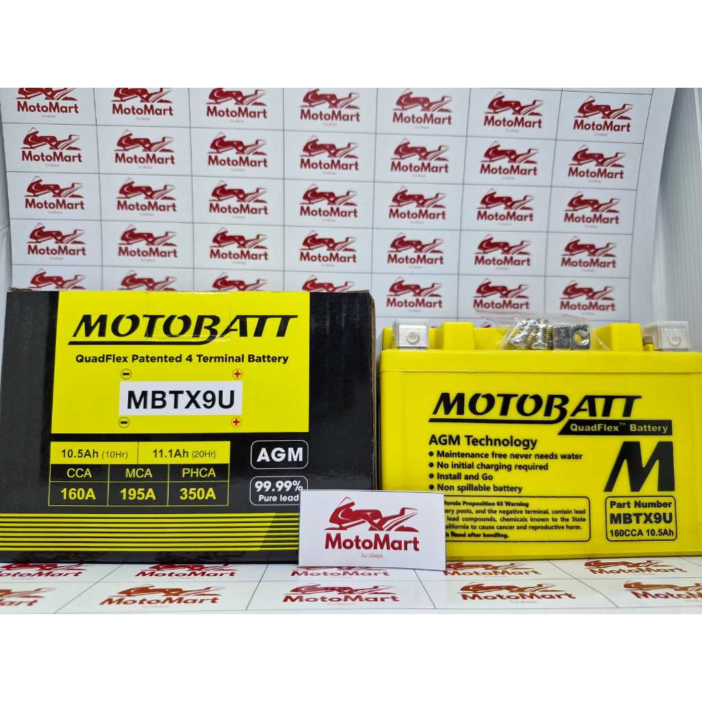 Jual Motobatt Quadflex MBTX9U KAWASAKI Z 800 / KAWASAKI Z 1000 ...