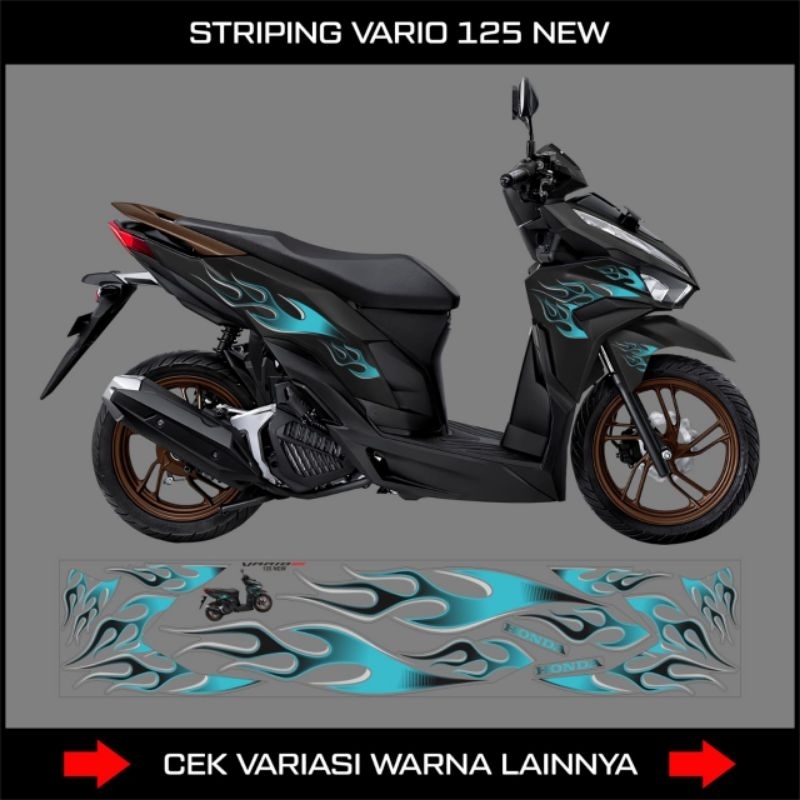 Jual Stiker Motor Vario New 125 Variasi 001 / Sticker Decal Honda Vario ...