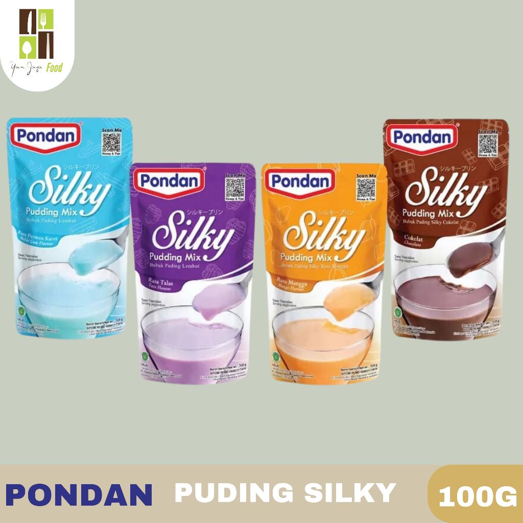 Jual Pondan Pudding Silky / Poyu / Puding Mangga/Coklat/Taro/Bubble Gum ...