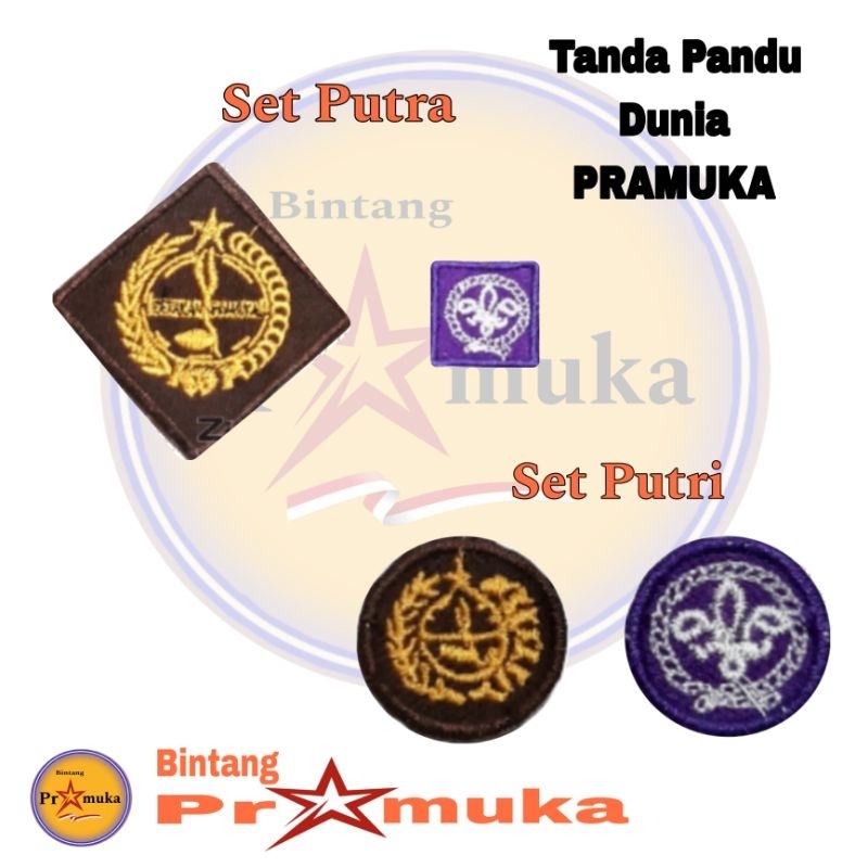 Jual TANDA PANDU DUNIA PRAMUKA/TANDA PELANTIKAN PRAMUKA/TANDA WOSM ...