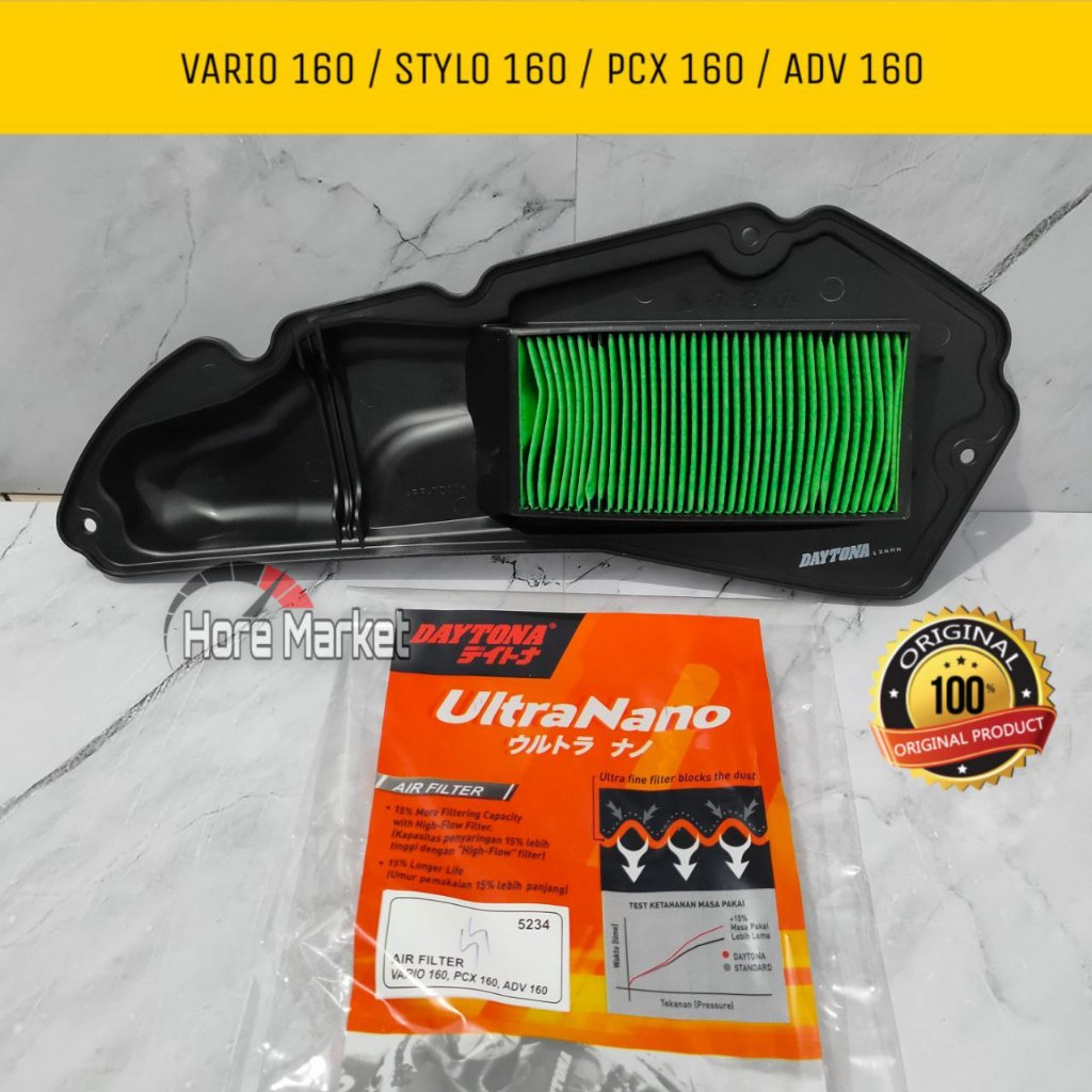 Jual FILTER UDARA VARIO 160 / STYLO 160 / PCX 160 / ADV 160 HAWA ...