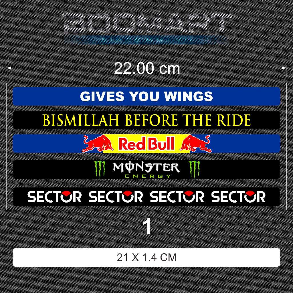 Jual GROSIR STICKER PACK VISOR ATAS HELM | Shopee Indonesia