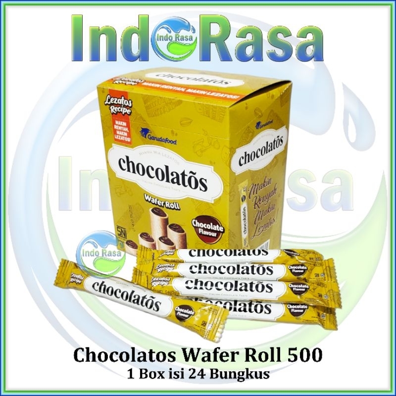 Jual Chocolatos Wafer Roll 1 Box isi 24 Bungkus Cocolatos | Shopee ...