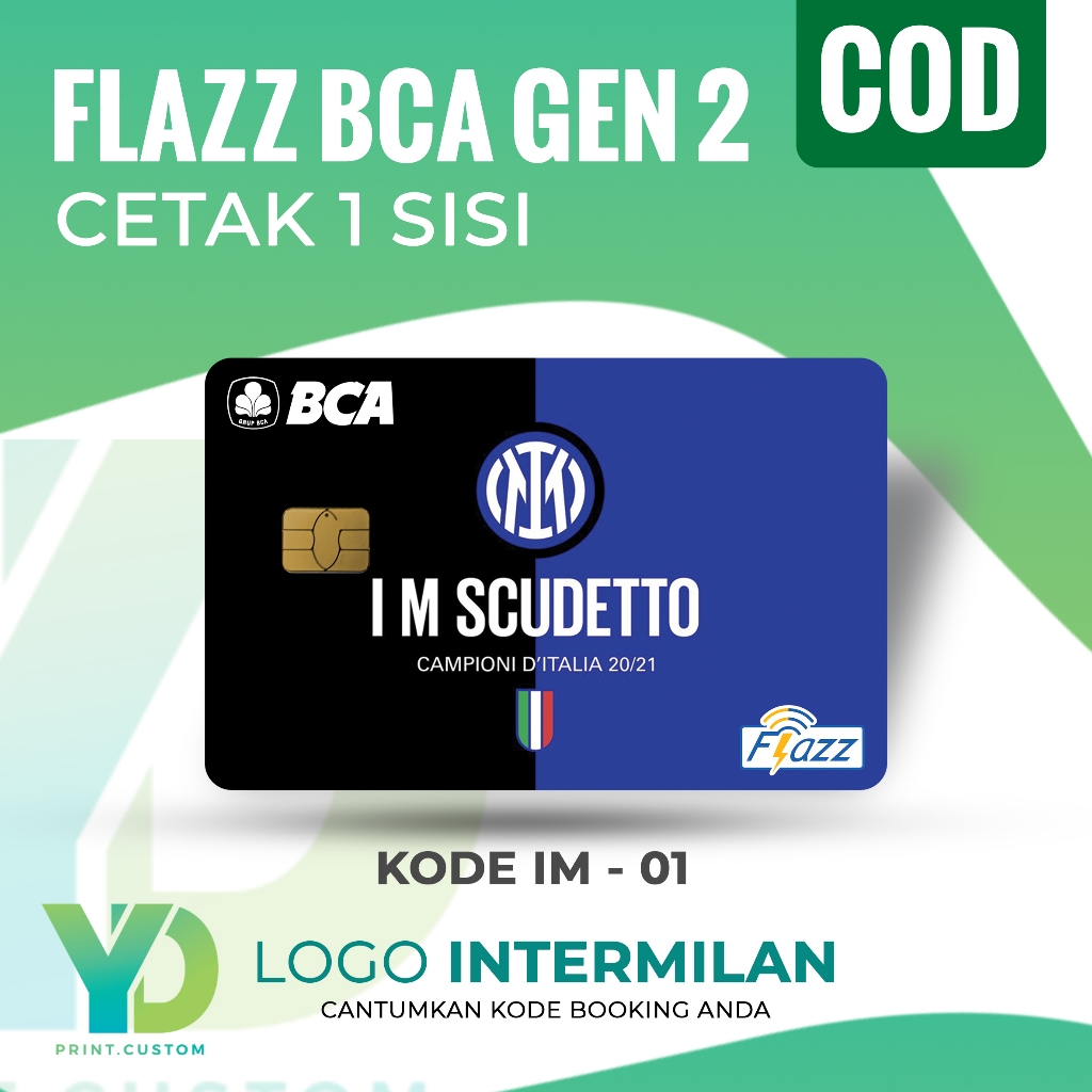 Jual Kartu Flazz BCA Gen 2 / Emoney Mandiri / Brizi BRI Edisi Club Bola Inter Milan | Shopee ...