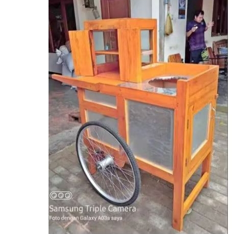 Jual gerobak cilok dorong atau gerobak pentol dorong atau gerobak cilok keliling atau gerobak ...