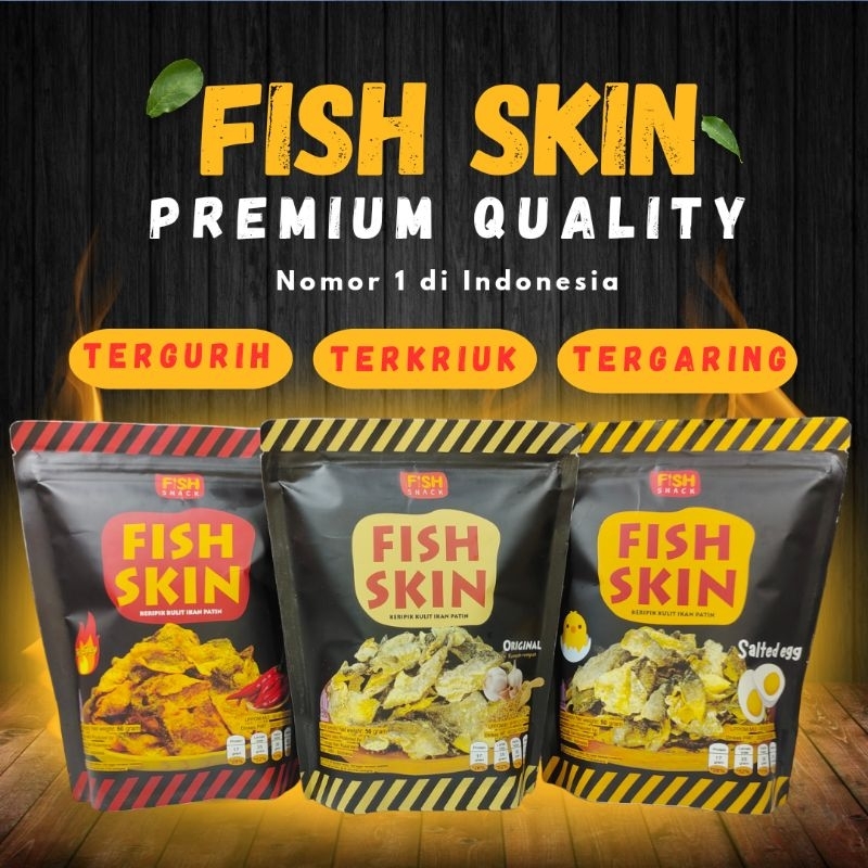 Jual Fish Skin | Keripik Kulit Ikan Patin | Kemasan pouch | Shopee ...