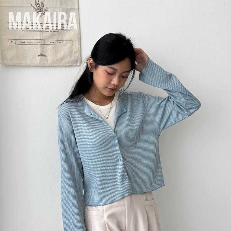 Jual Makaira Cardigan Rajut Crop Premium Wanita Lengan Panjang Terbaru Korean Style Basic Atasan ...