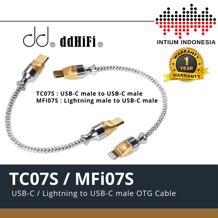 Jual DD ddHiFi TC07S / MFi07S Nyx Series Silver USB-C / Lightning to USB-C HiFi Audiophile OTG ...