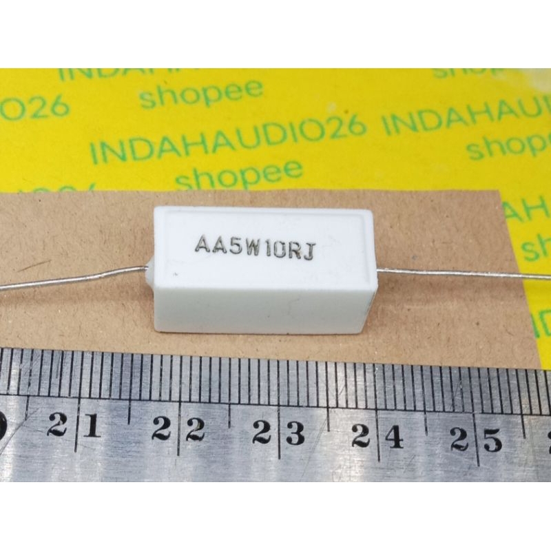Jual 10R 5W resistor kapur 10 ohm 5 watt 5watt | Shopee Indonesia
