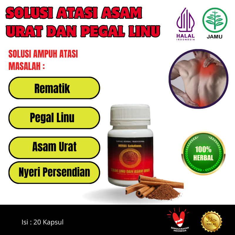 Jual Herbasolustion Kapsul ( Obat Rematik Asam Urat Nyeri Sendi dan ...