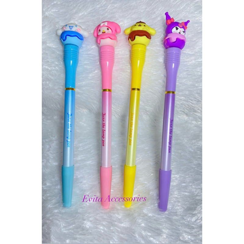 Jual Pulpen Sanrio LED / Pulpen Putar Nyala Sanrio / Pulpen Sanrio LED ...