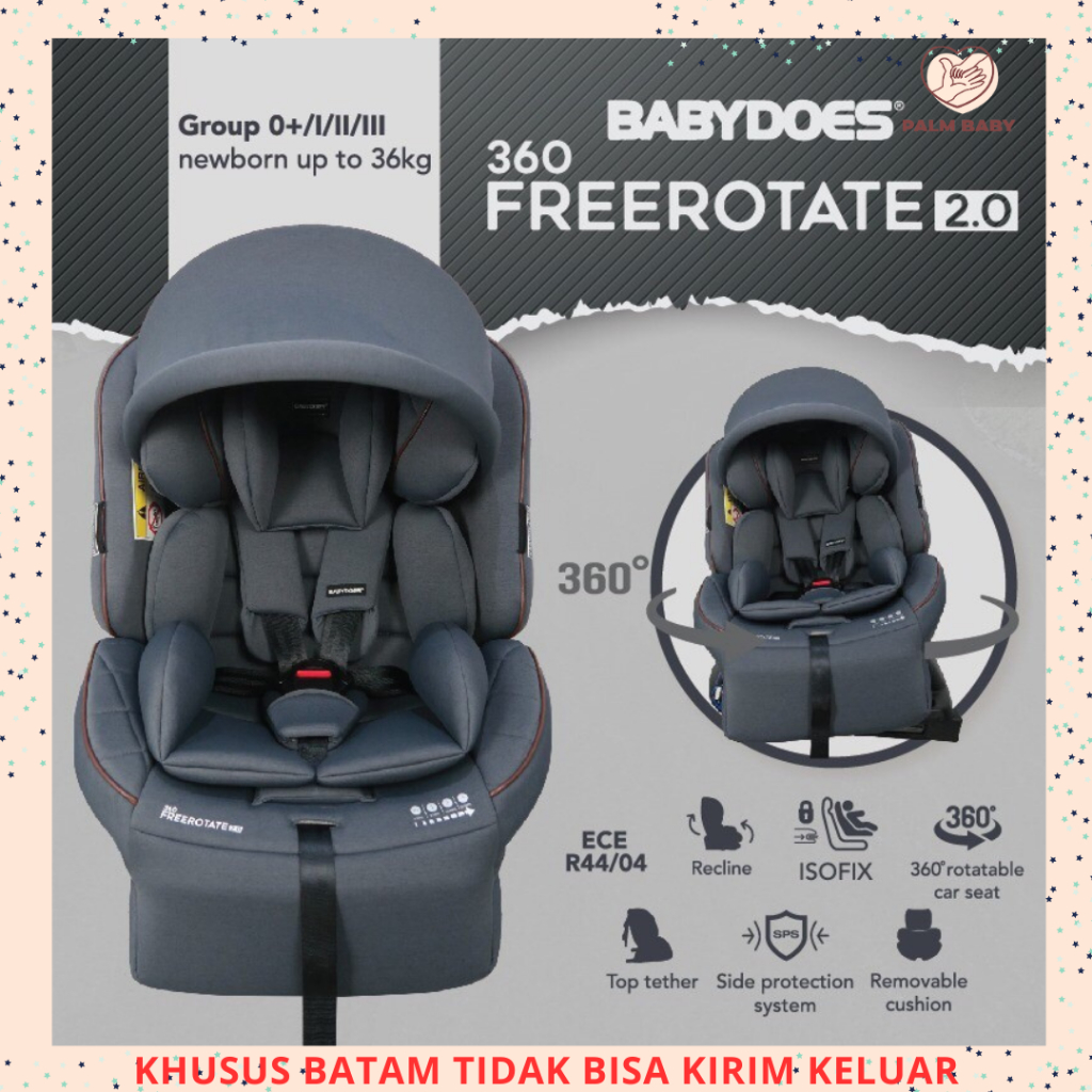 Jual BABYDOES 360° Free Rotate Carseat | Dudukan Mobil Bayi | Shopee ...