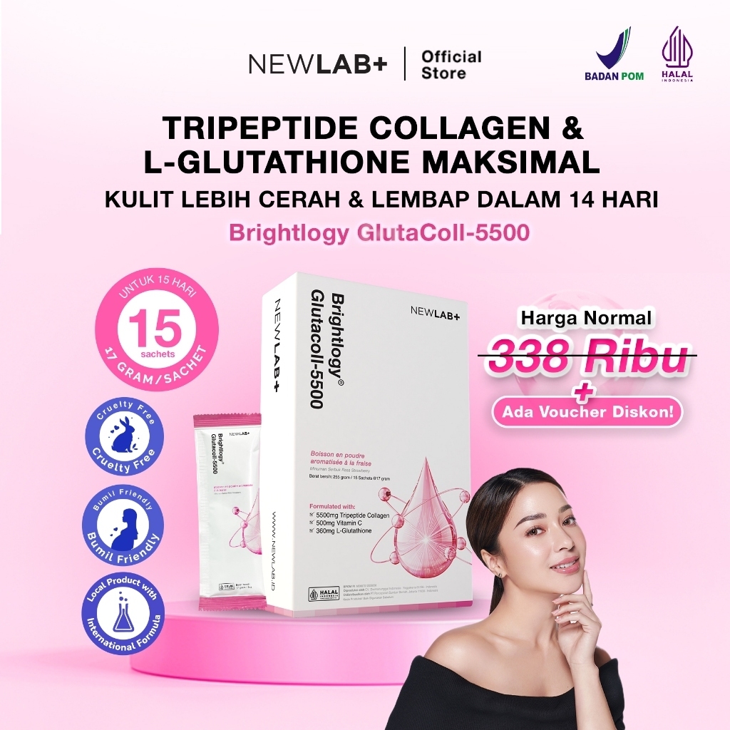 Jual NewLab Collagen Drink Minuman Collagen New Lab C Gluta Kolagen ...