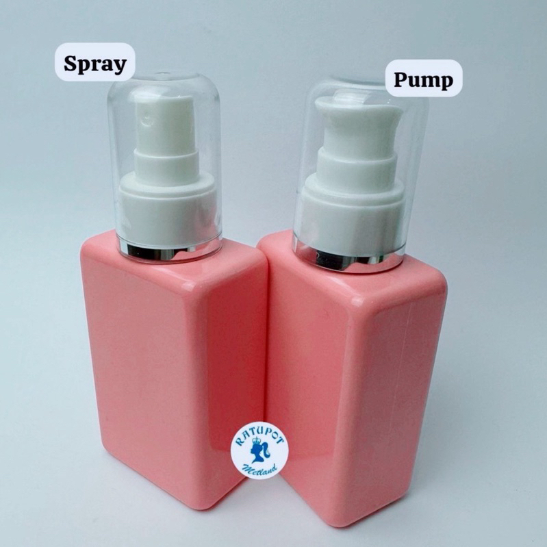 Jual botol 100 ml plastik pink beno kotak SPRAY,PUMP buti list silver ...