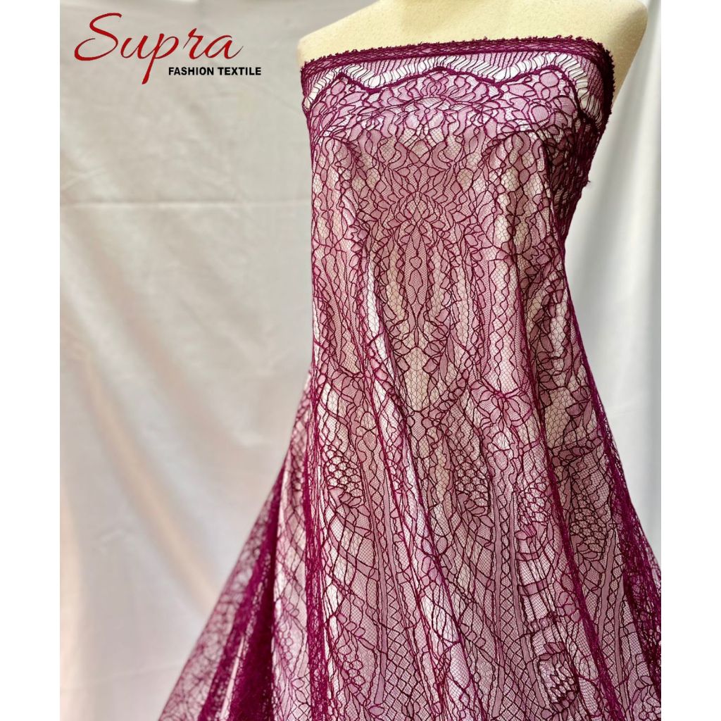 Jual Brokat Chantily/Kain Brokat/Brokat Kekinian/Brokat Kebaya | Shopee ...