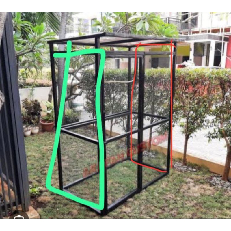 Jual Sangkar Kandang Burung Ternak Koloni Aviary Minimalis Lovebird ...