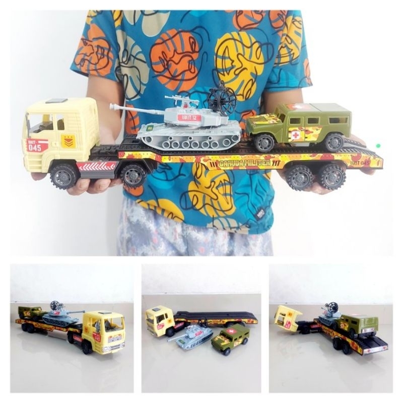 Jual Mainan Set Truk Kendaraan Militer - Miniatur Mobil Panser Tank Tentara Koleksi Anak Laki ...