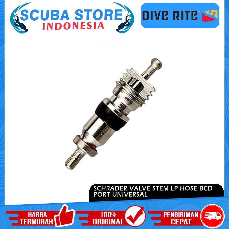Jual Spare Part Schrader Valve Stem LP Hose BCD Zeepro Port Universal SparePart Tabung Tank ...