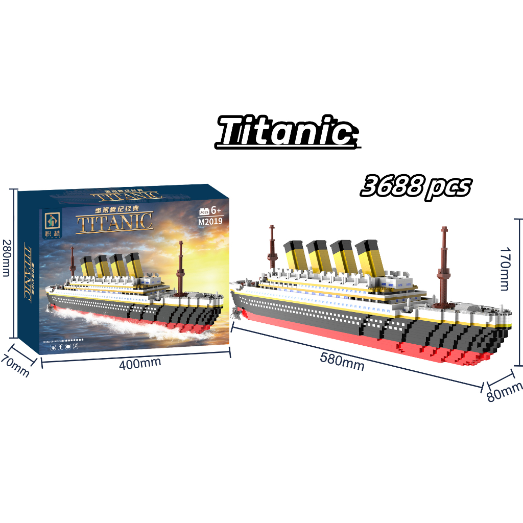 Jual MINI Block Bricks Titanic Nano Block Titanic Kapal Bricks Titanic ...