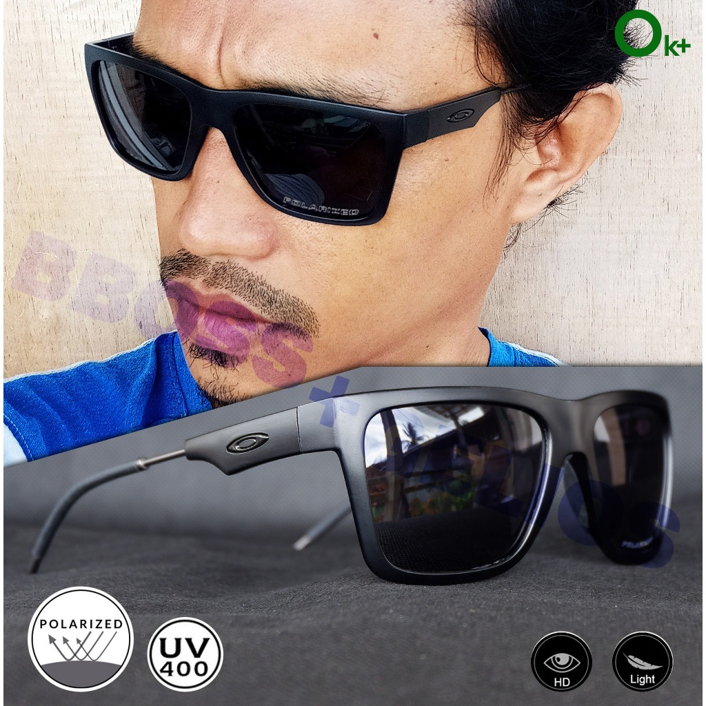 Jual KACAMATA HITAM PRIA WANITA POLARIZED ORIGINAL OK+ SLIMLINE MAMBA BLACK SUNGLASSES KACA MATA ...