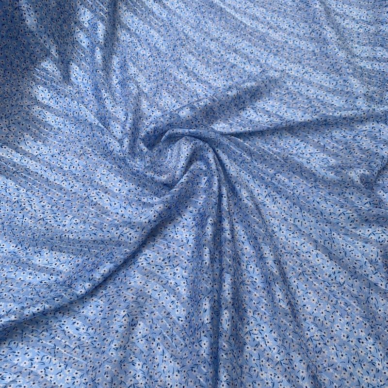 Jual Kain Satin Silk Tulang Motif Bunga Kecil Premium - Kain Meteran RN ...